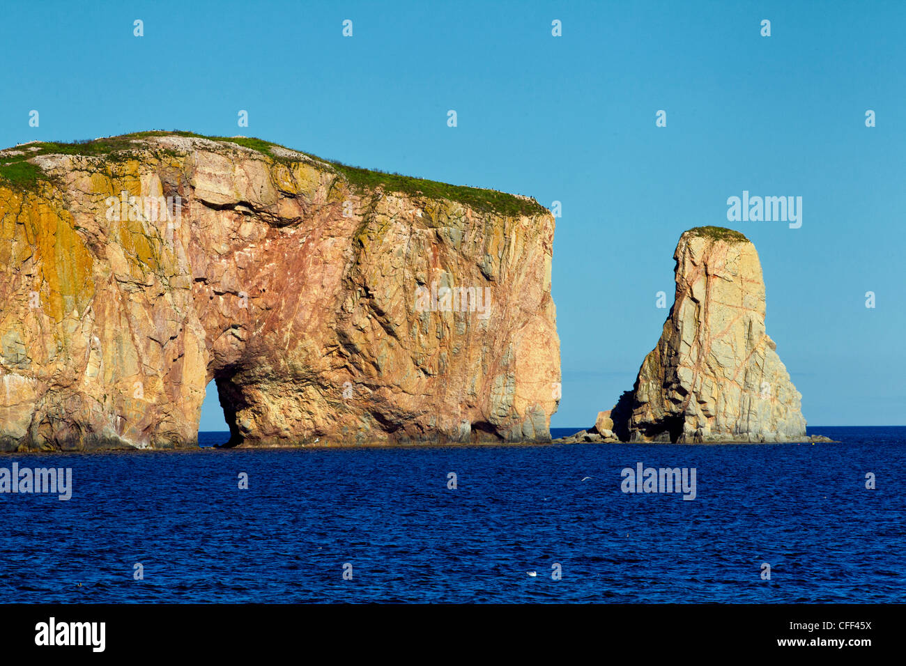 Perce Rock, Perce, Gaspé Penninsula, Quebec, Canada Stock Photo - Alamy