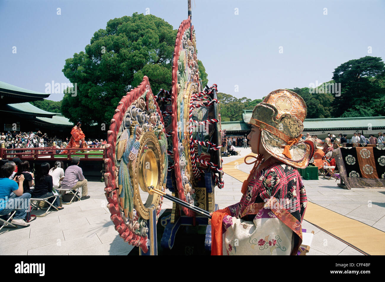 Japan, Tokyo, Meiji Jingu Shrine, Meiji Jingu Spring Grand Festival ...
