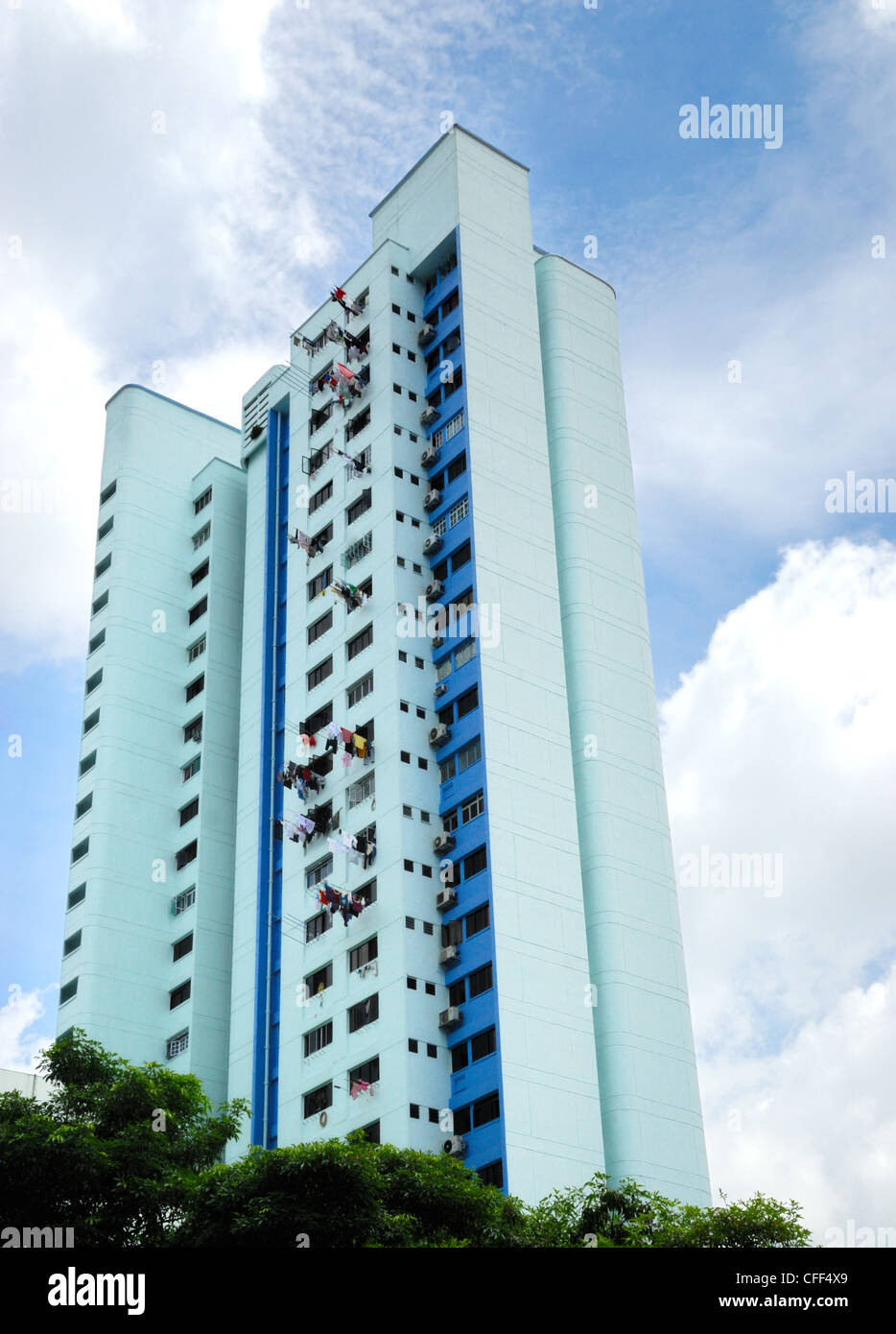 Hi Rise HDB Apartment Building in Singapore Stock Photo - Alamy
