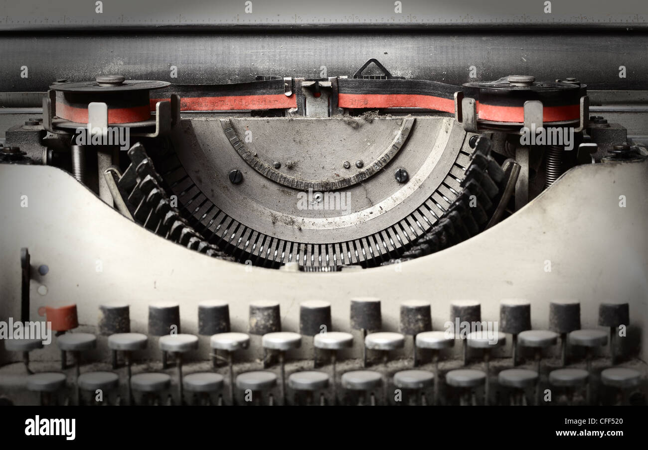 Old typewriter machine detail typing hi-res stock photography and ...