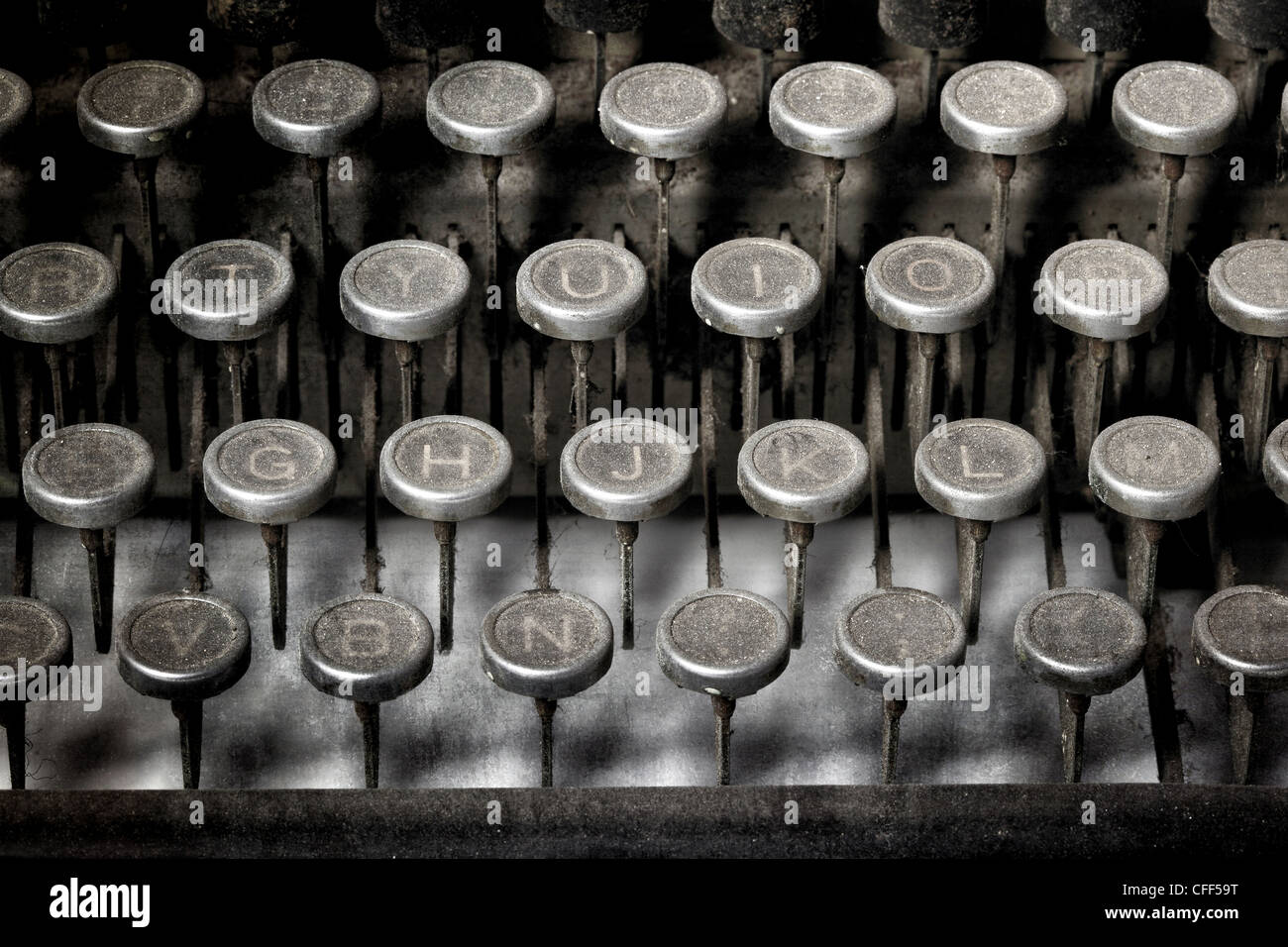 closeup of vintage typewriter keyboard Stock Photo - Alamy