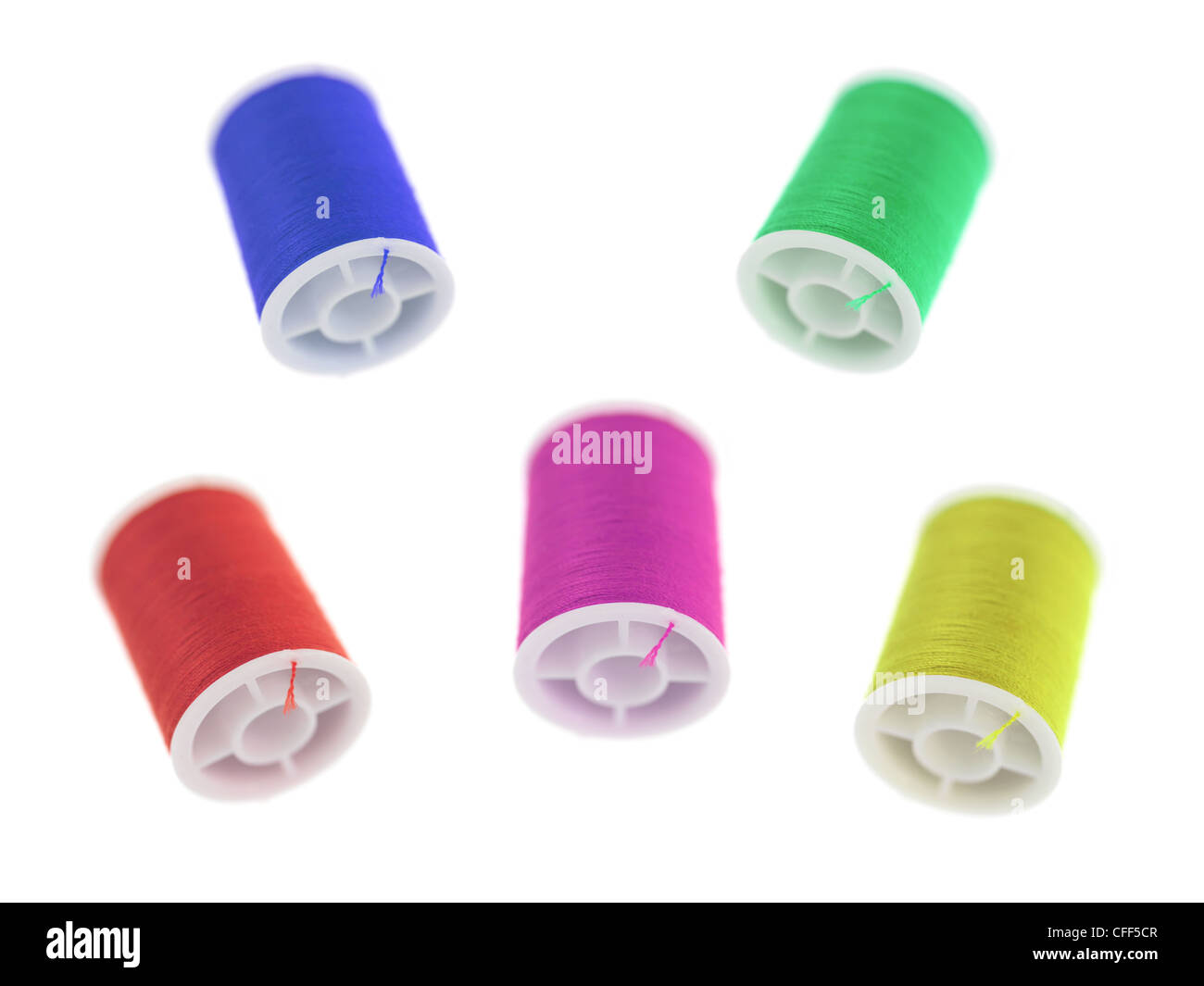 Sewing equipment isolated against a white background Stock Photo - Alamy