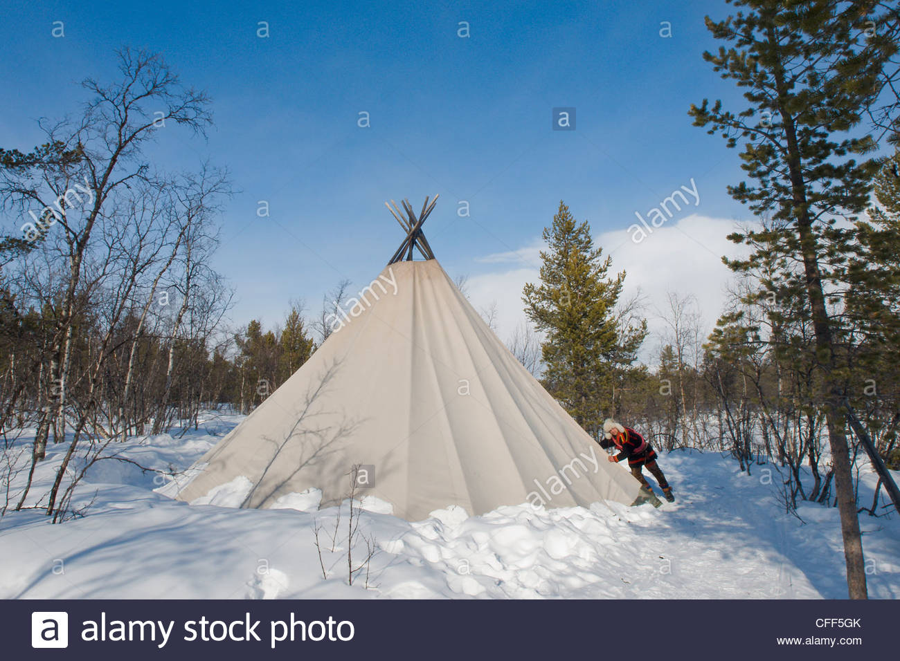 Tent Of Sami People Stock Photos & Tent Of Sami People Stock Images - Alamy