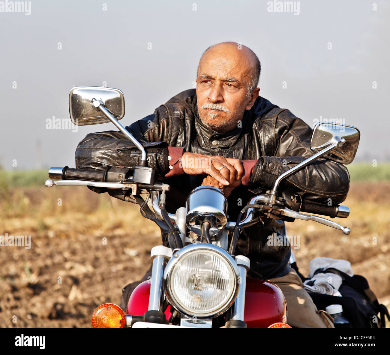Indian man with cycle hi-res stock photography and images - Alamy