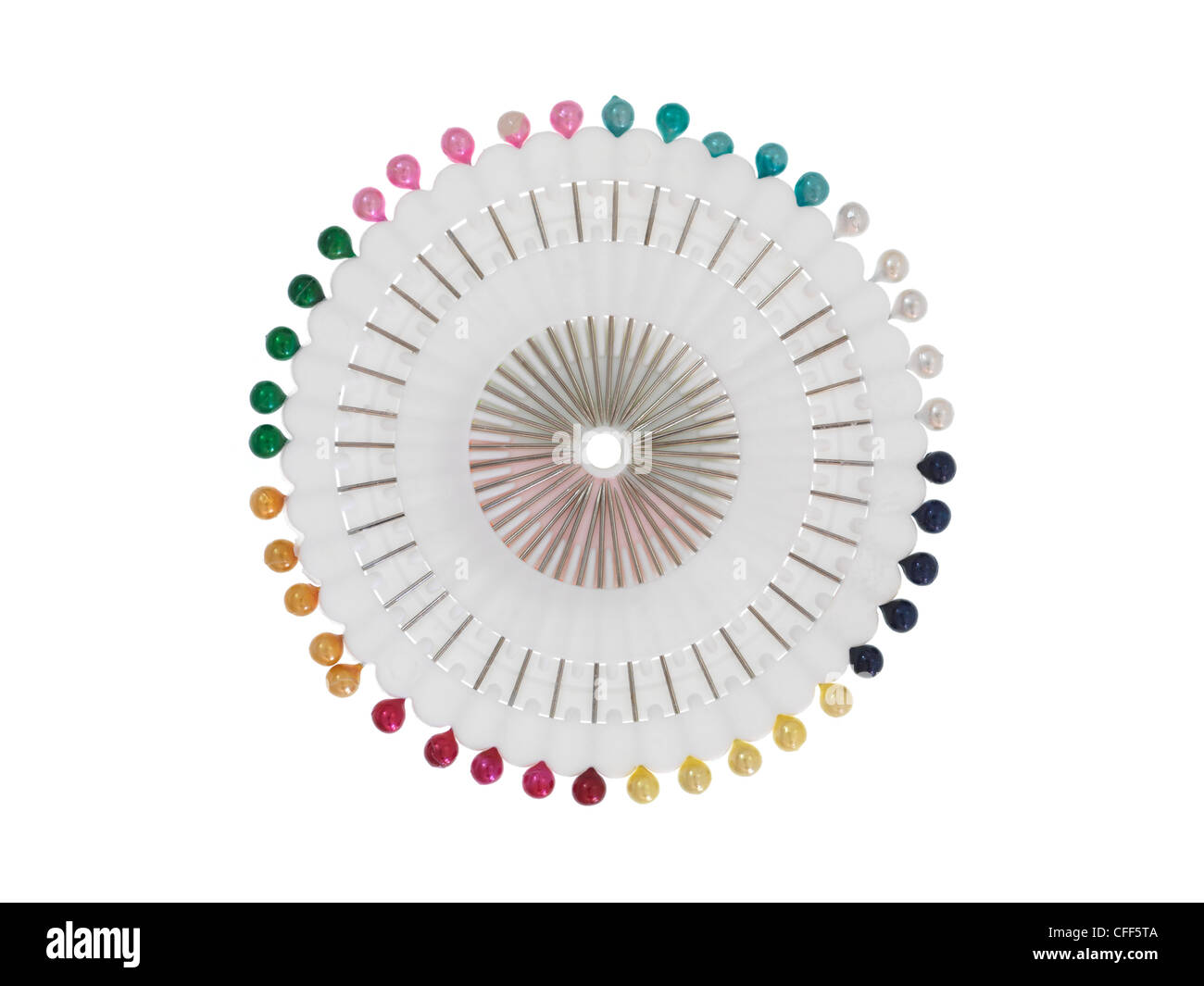 Sewing equipment isolated against a white background Stock Photo - Alamy