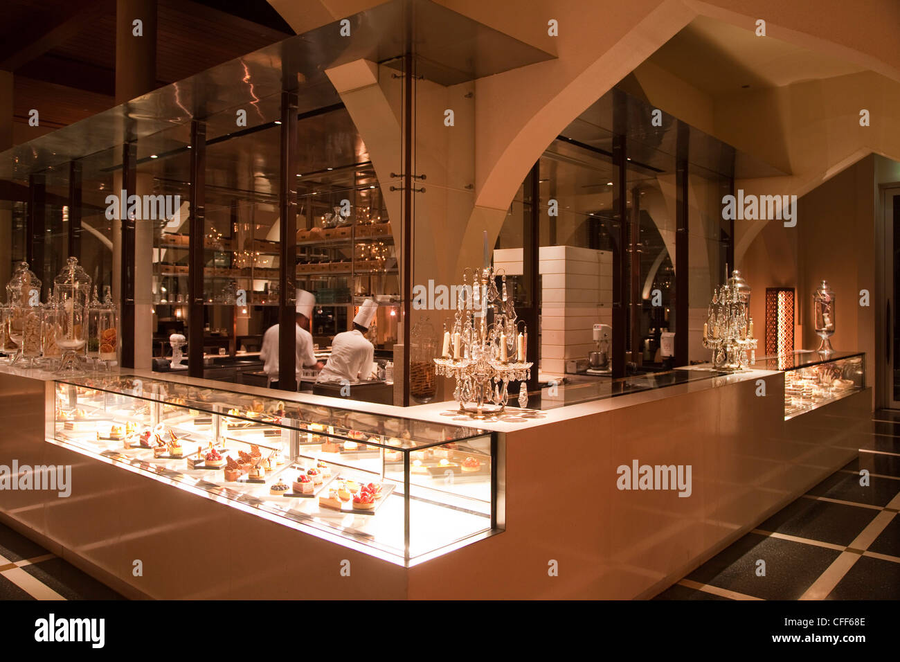 Patisserie inside The Restaurant, The Chedi Muscat hotel, Muscat ...