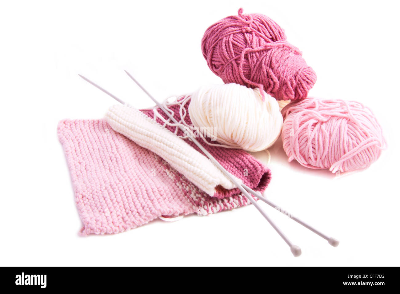 White wool knitting hi-res stock photography and images - Alamy