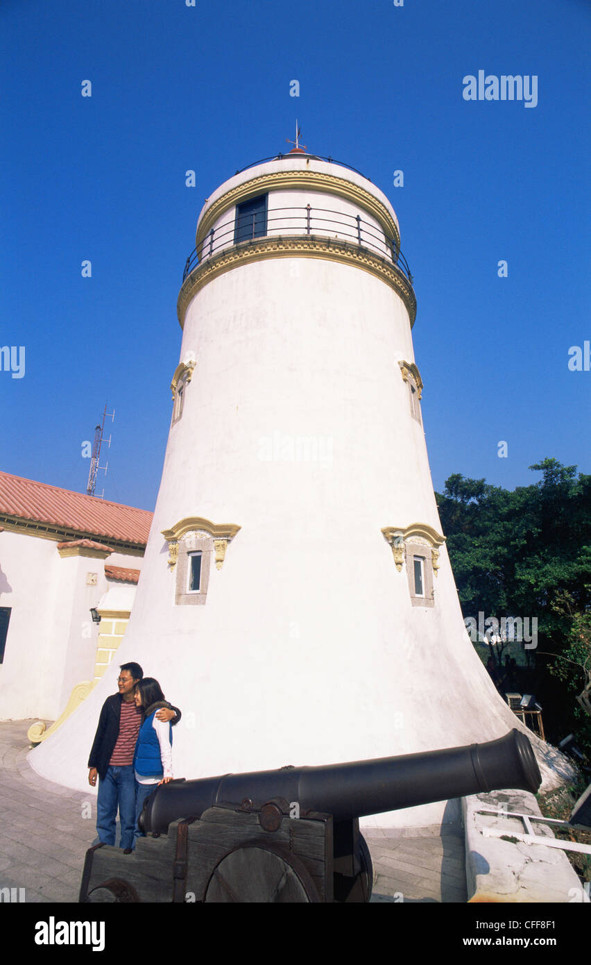 China, Macau, Monte Da Guia, Guia Lighthouse Stock Photo - Alamy