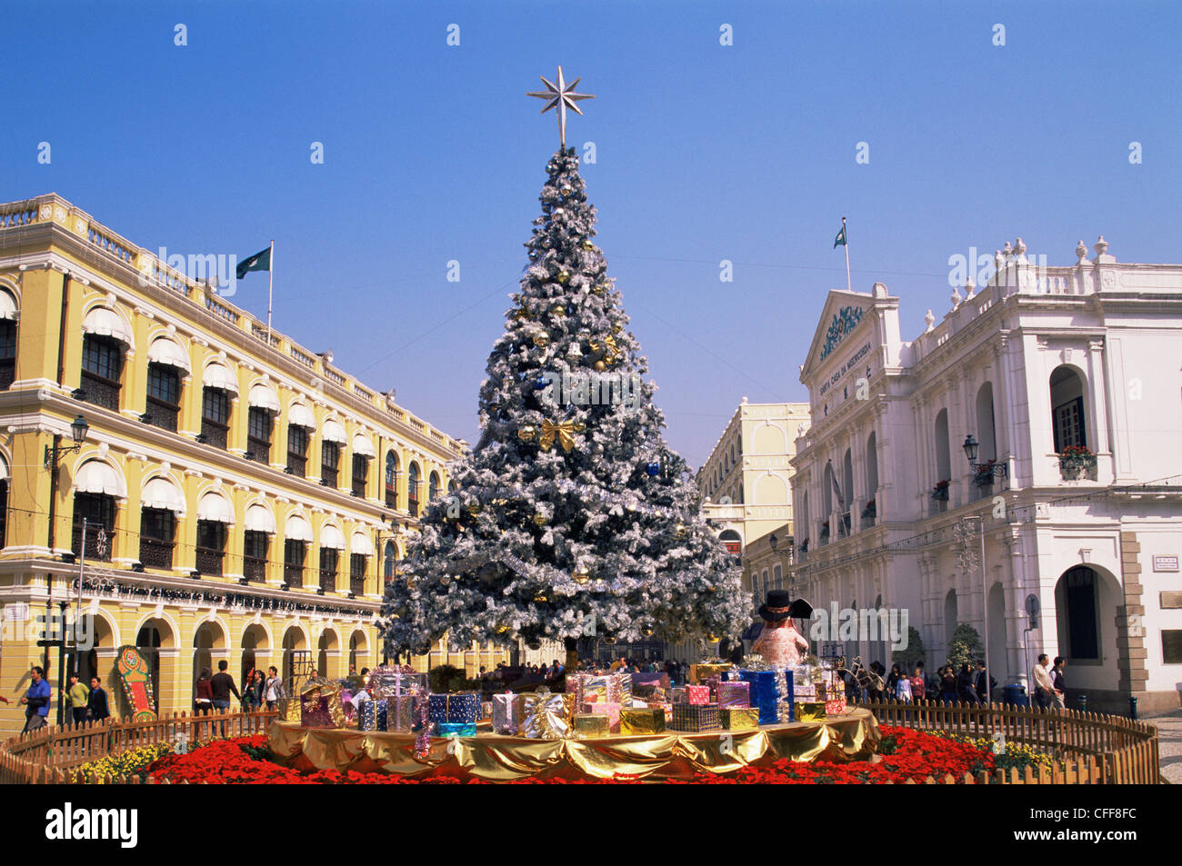 China, Macau, Christmas Tree in St.Dominics Square Stock Photo - Alamy