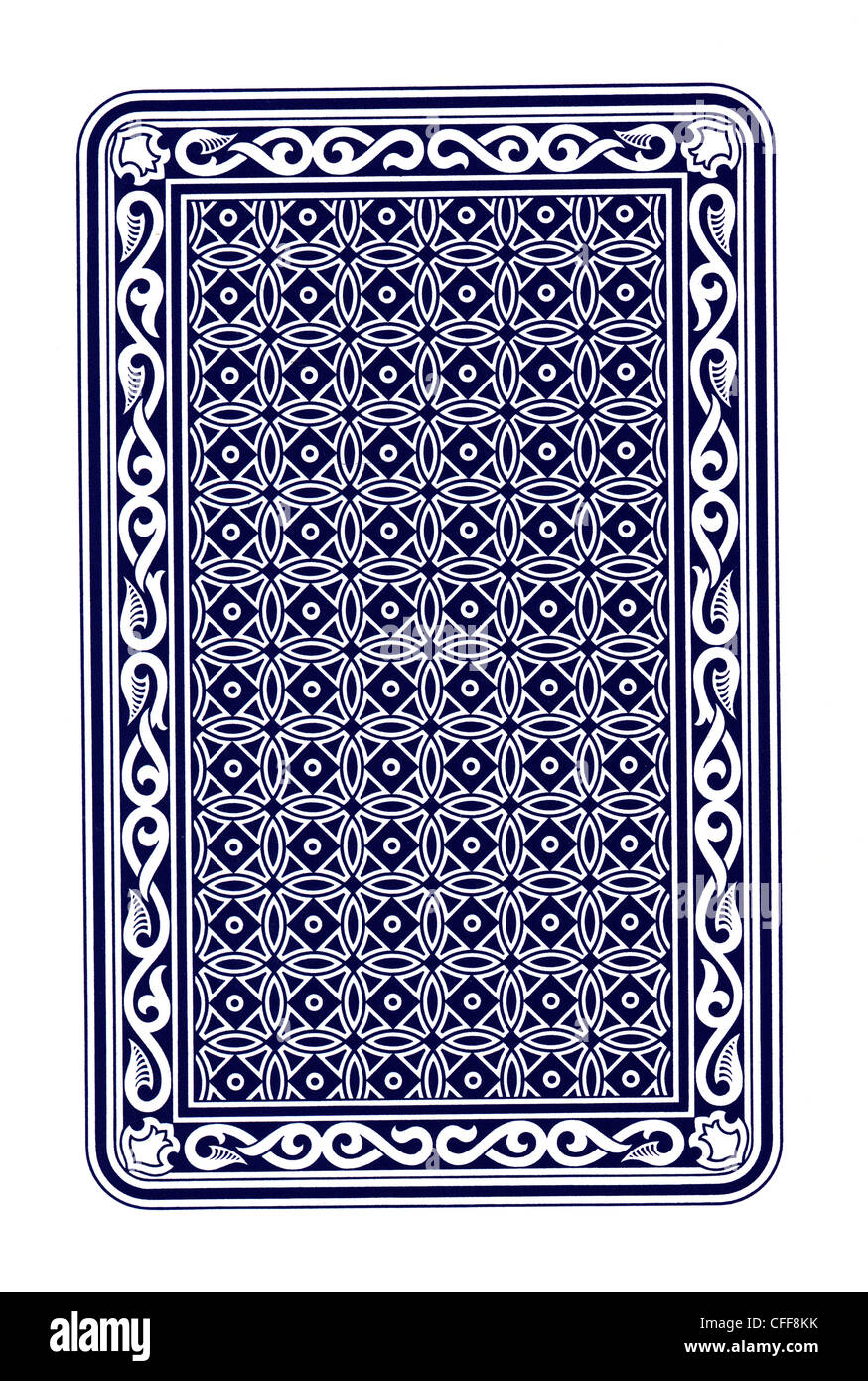 isolated on white playing card cover background Stock Photo - Alamy