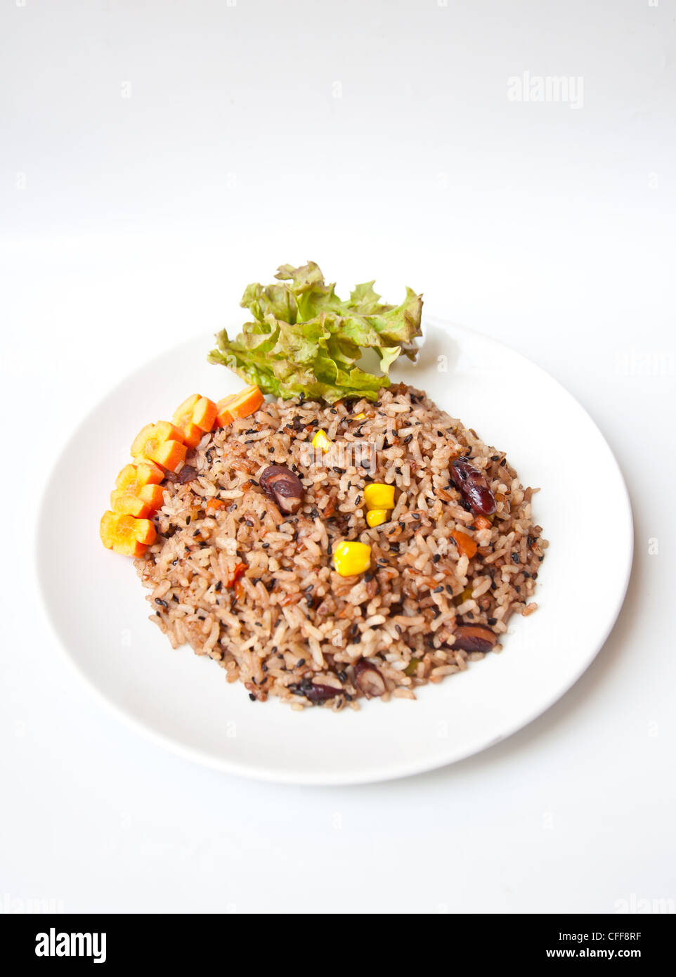 Mix herbal fried rice Stock Photo - Alamy