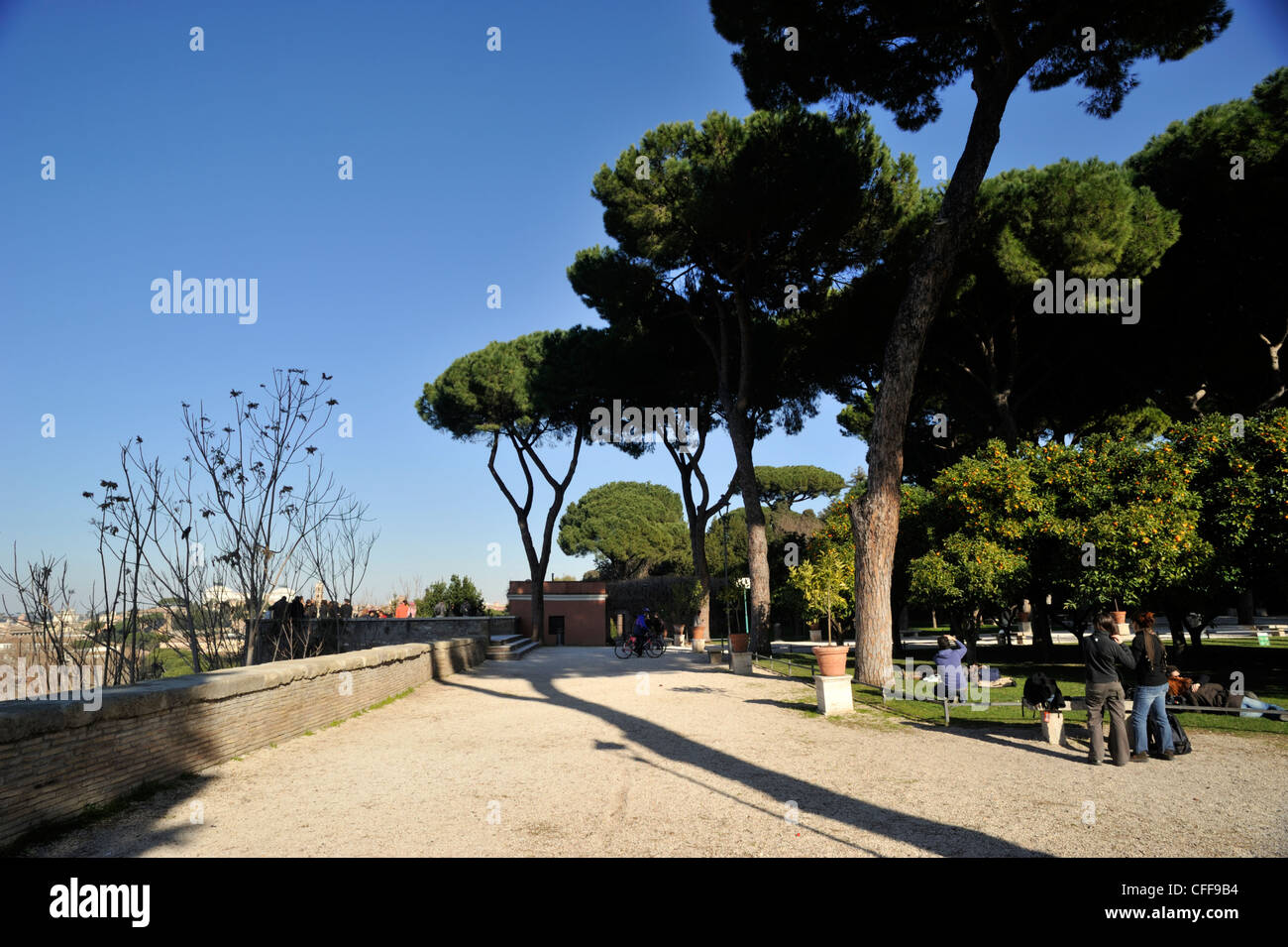 Italy, Rome, Aventine Hill (Aventino), Giardino degli Aranci, gardens ...
