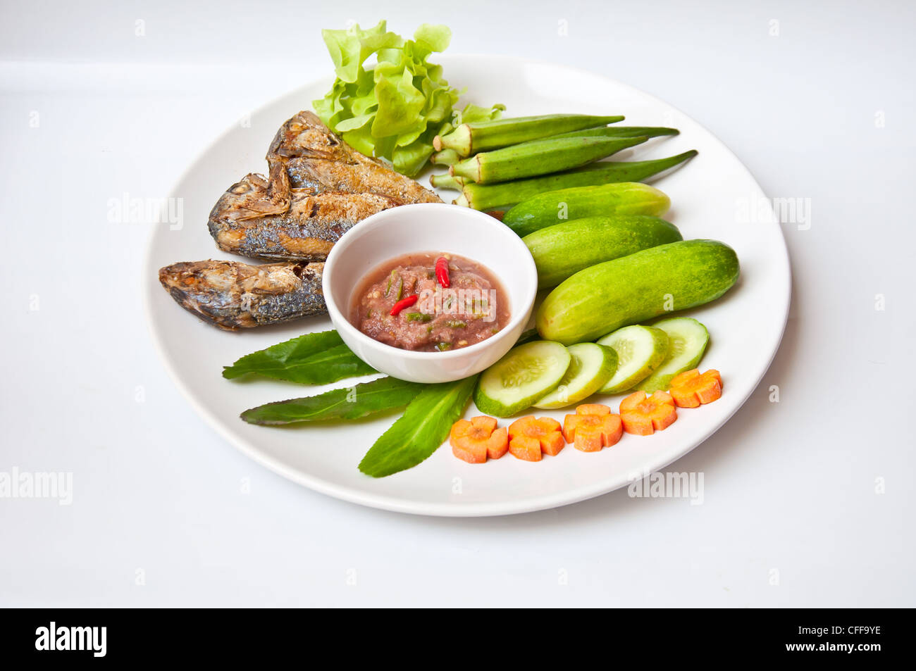 Delicious Thai food call Namprik Pla Too Stock Photo - Alamy