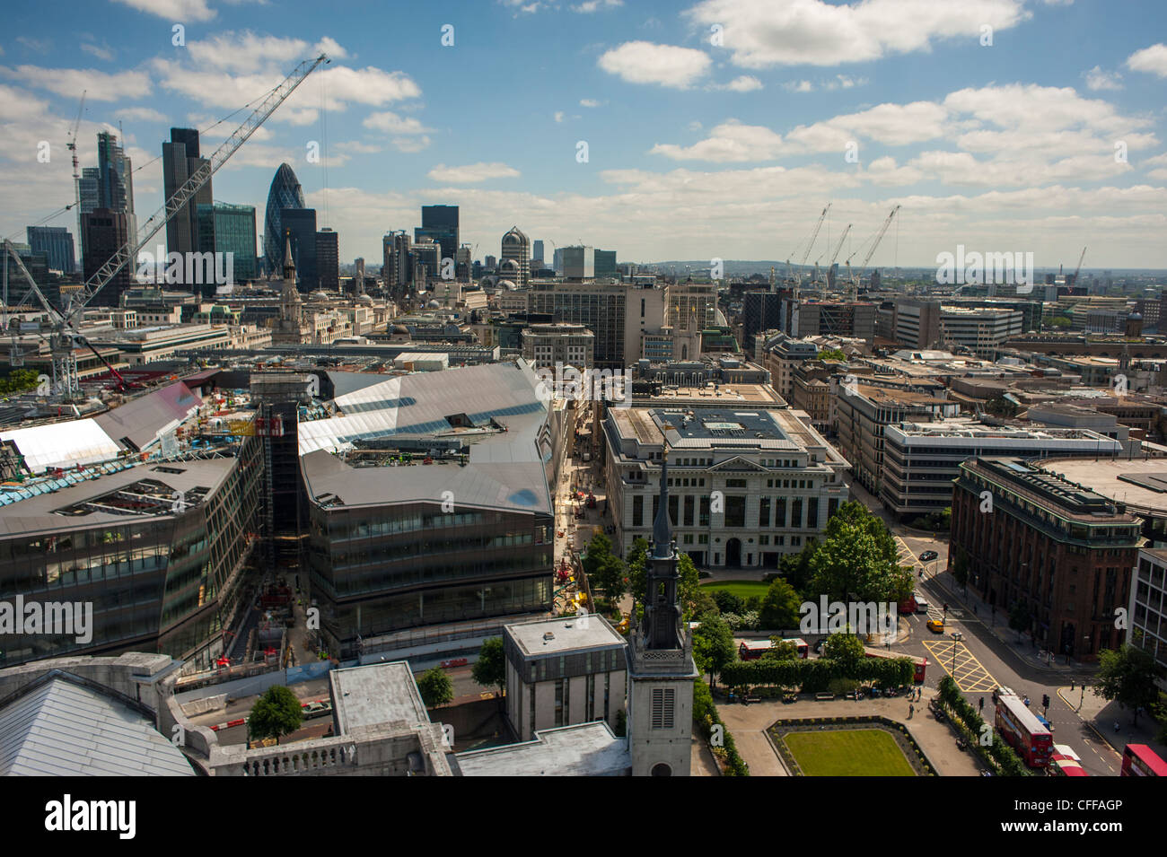 London, UK, Great Britain, Aerial Skyline, Panorama Cityscape, from St ...