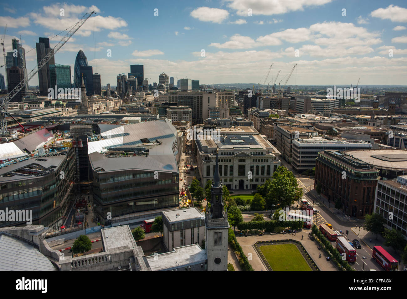 London, UK, Great Britain, Aerial Skyline, Panorama Cityscape ...