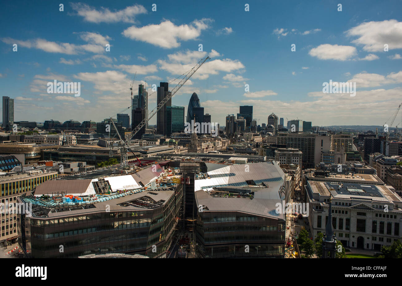 London, UK, Great Britain, Aerial Skyline, Panorama Cityscape ...