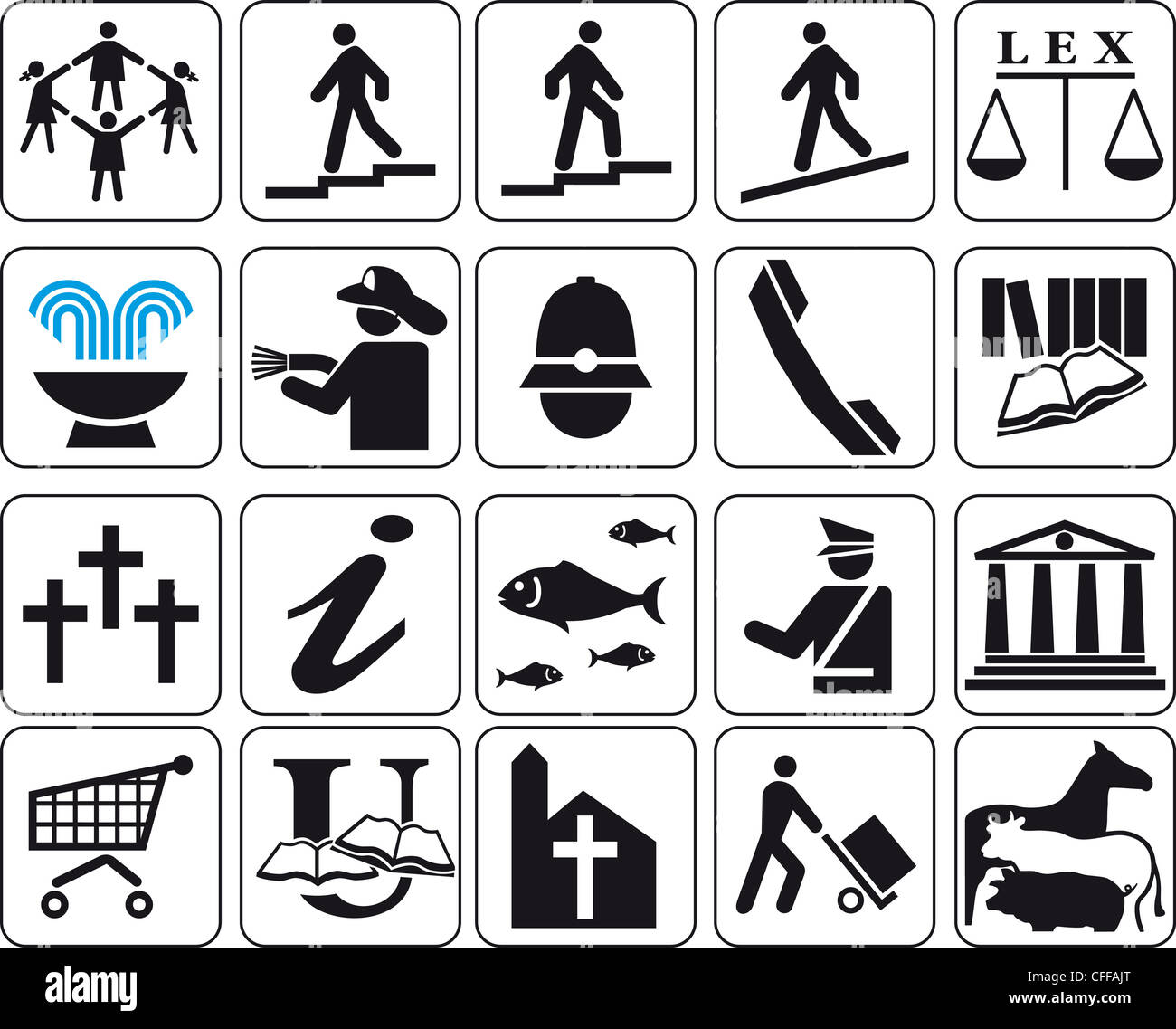 Vector illustrations of signs Stock Photo - Alamy