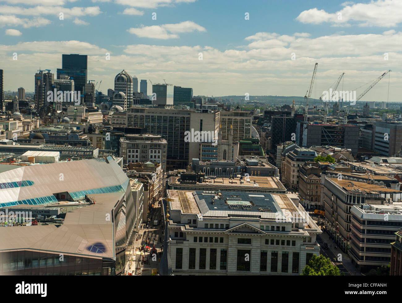 London, UK, Great Britain, Aerial Skyline, Panorama Cityscape,Panoramic ...