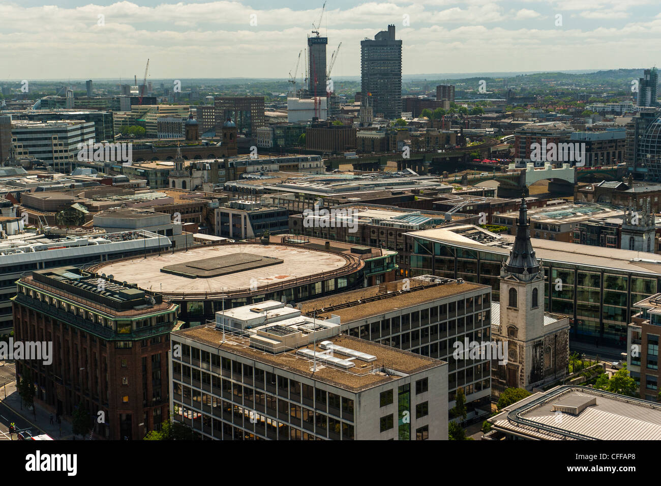 London, UK, Great Britain, Aerial Skyline, Panorama Cityscape, from St ...