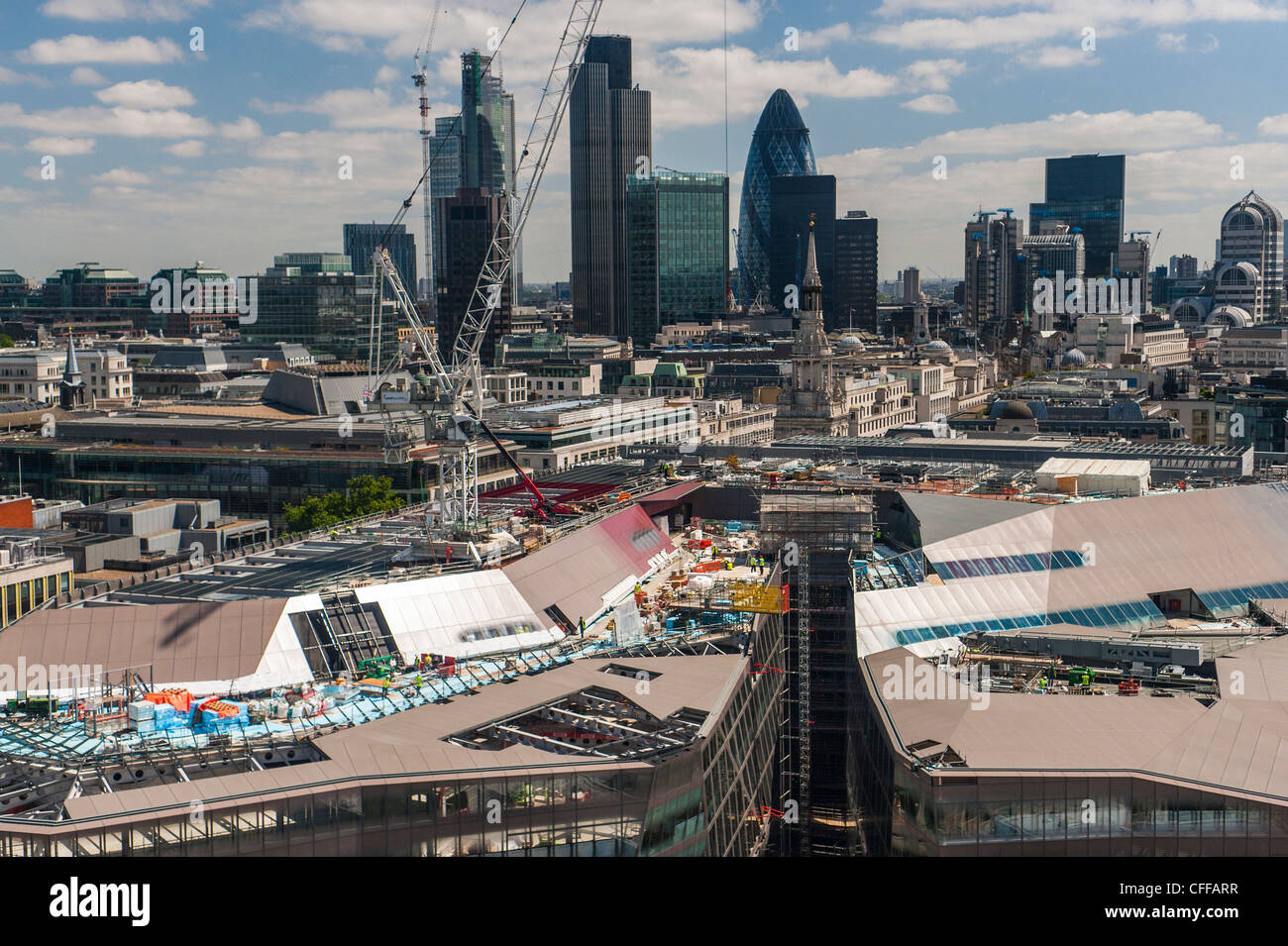 London, UK, Great Britain, Aerial Skyline, Panorama Cityscape ...