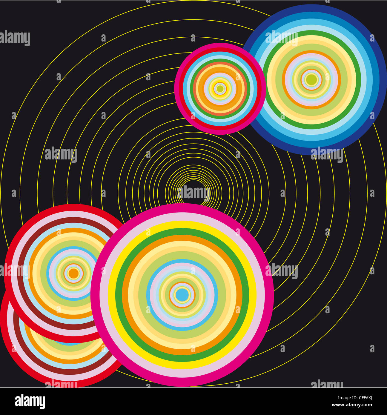Abstract color vector circle illustration Stock Photo - Alamy