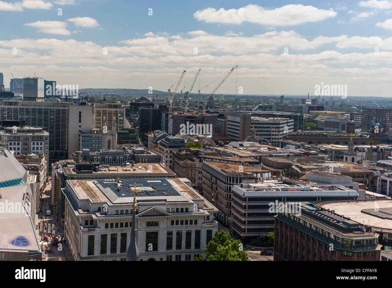 London, UK, Great Britain, Aerial Skyline, Panorama Cityscape, from St ...