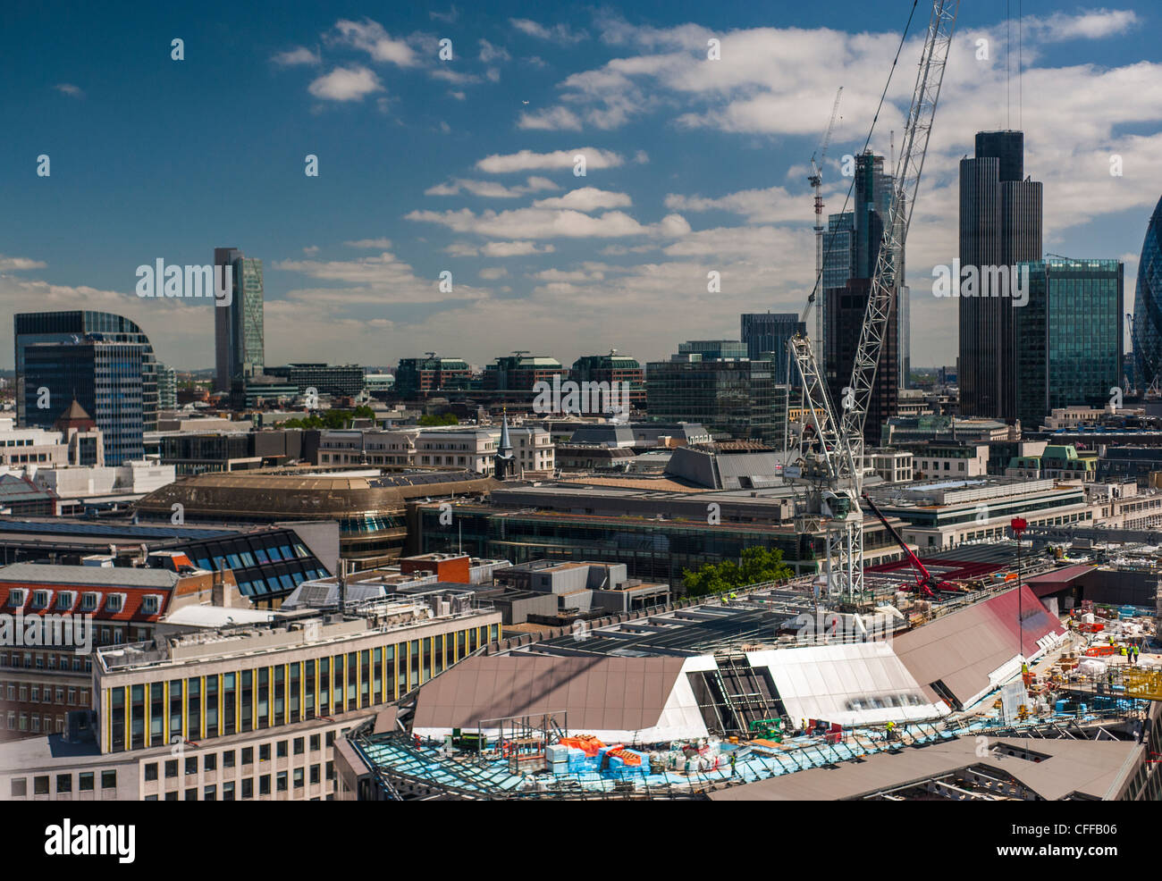 London, UK, Great Britain, Aerial Skyline, Panorama Cityscape, from St ...