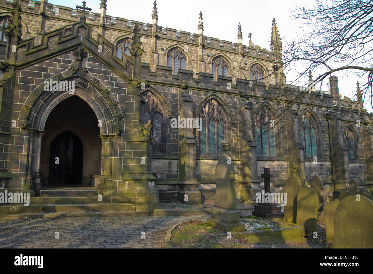 Heptonstall church, Yorkshire England UK Stock Photo - Alamy