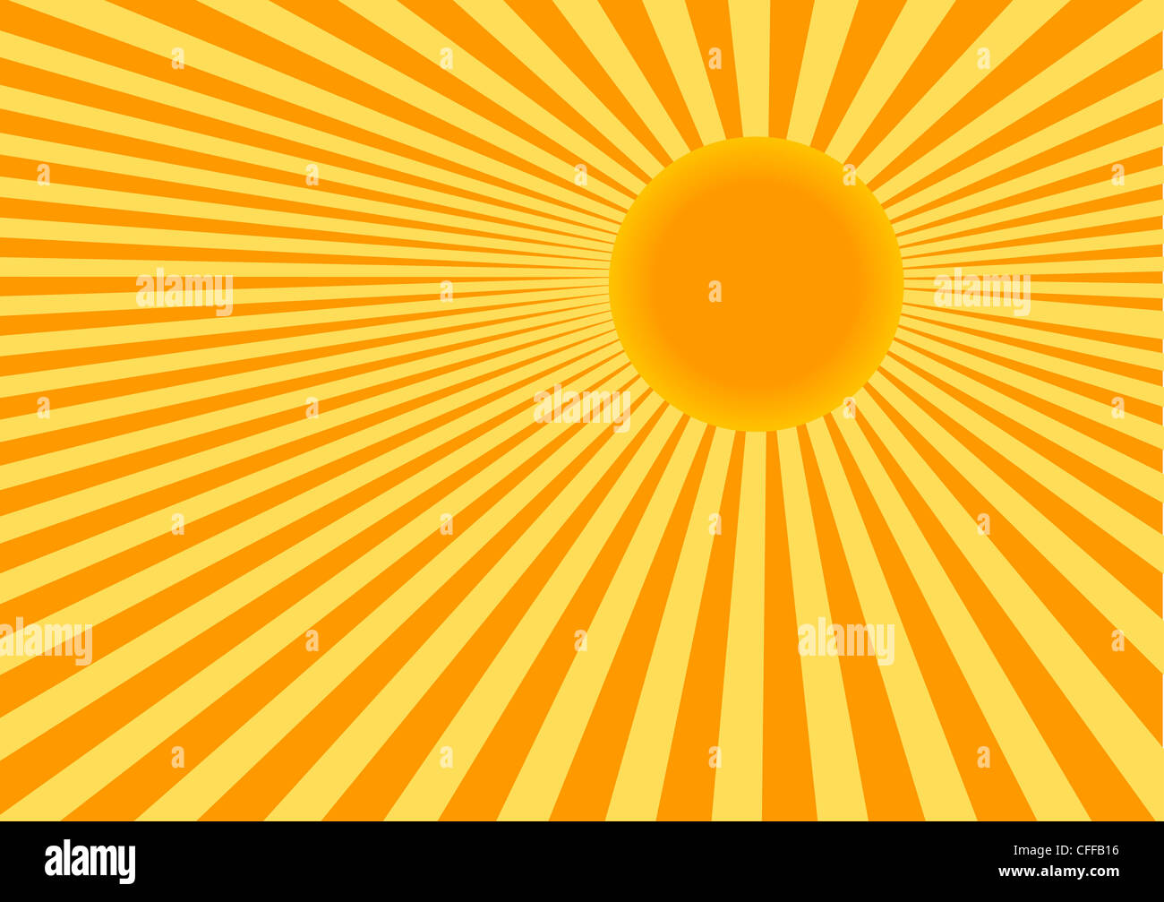 Abstract vector color illustration of sun Stock Photo - Alamy
