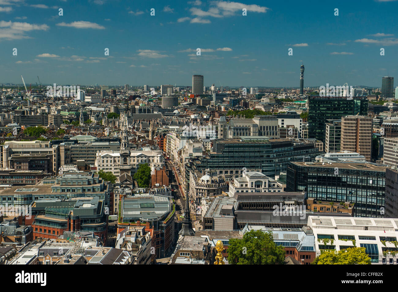 London, UK, Great Britain, Aerial Skyline, Panorama Cityscape, from St ...