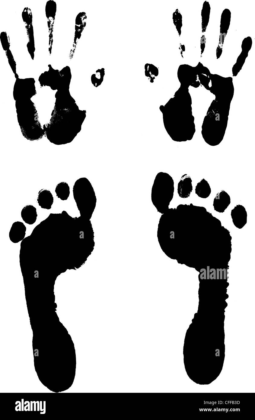 Abstract vector illustration of track/footstep Stock Photo - Alamy