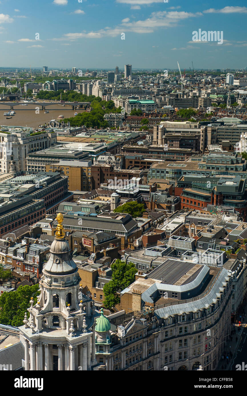 London, UK, Great Britain, Aerial Skyline, Panorama Cityscape, from St ...