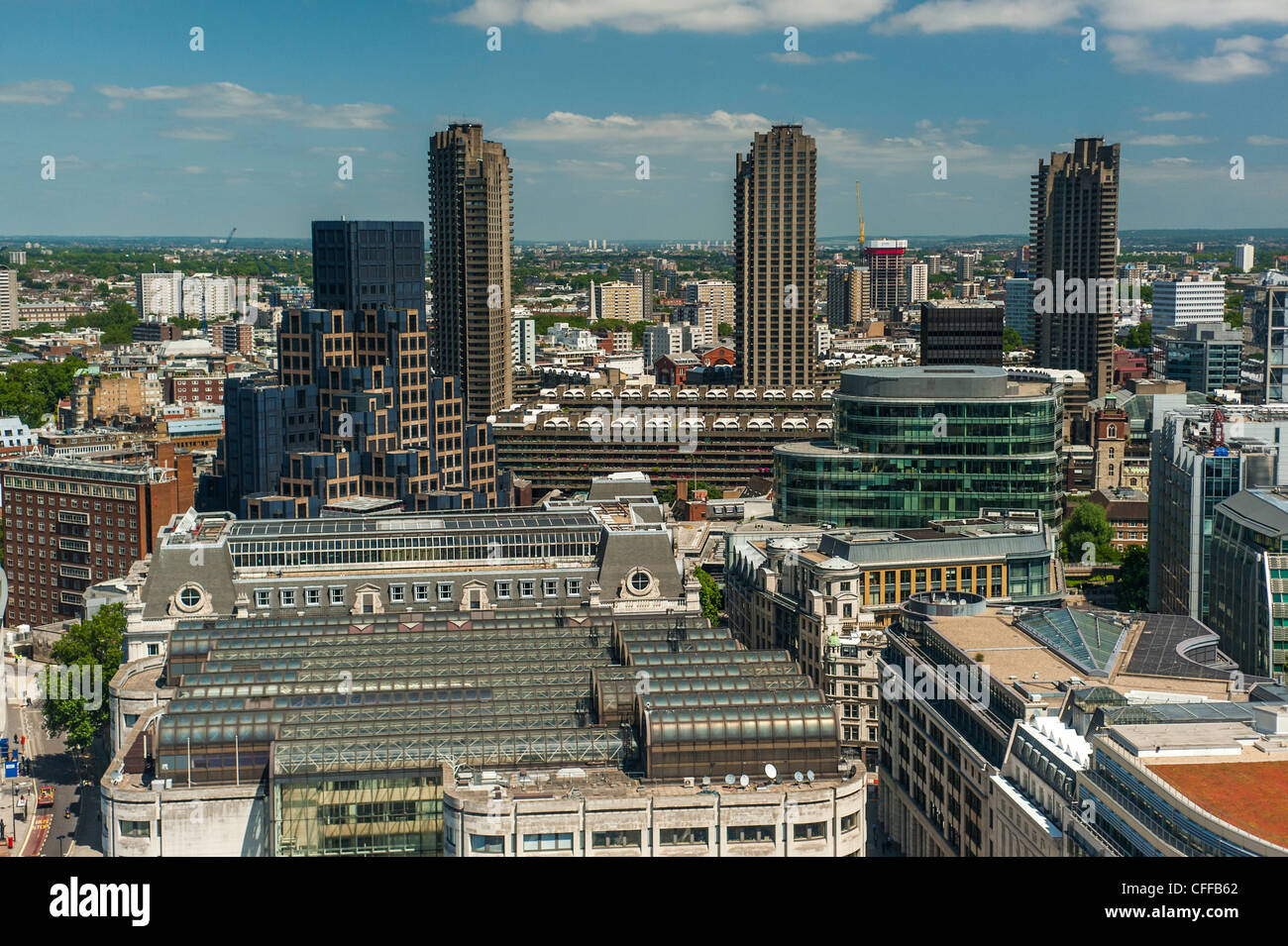 London, UK, Great Britain, Aerial Skyline, Panorama Cityscape, from St ...