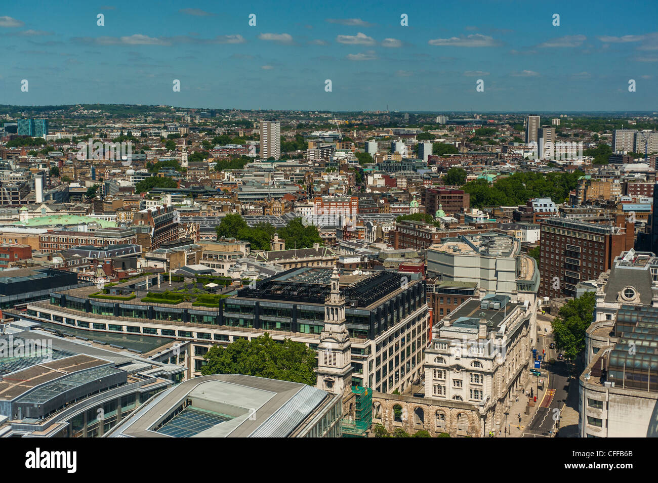 London, UK, Great Britain, Aerial Skyline, Panorama Cityscape, from St ...