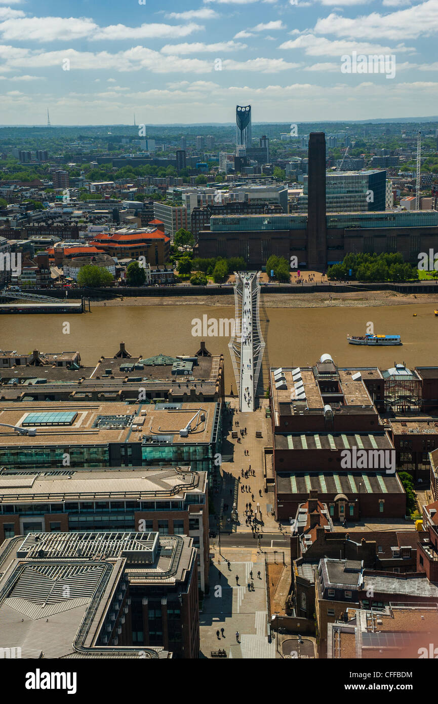 London, UK, Great Britain, Aerial Skyline, Panorama Cityscape, from St ...