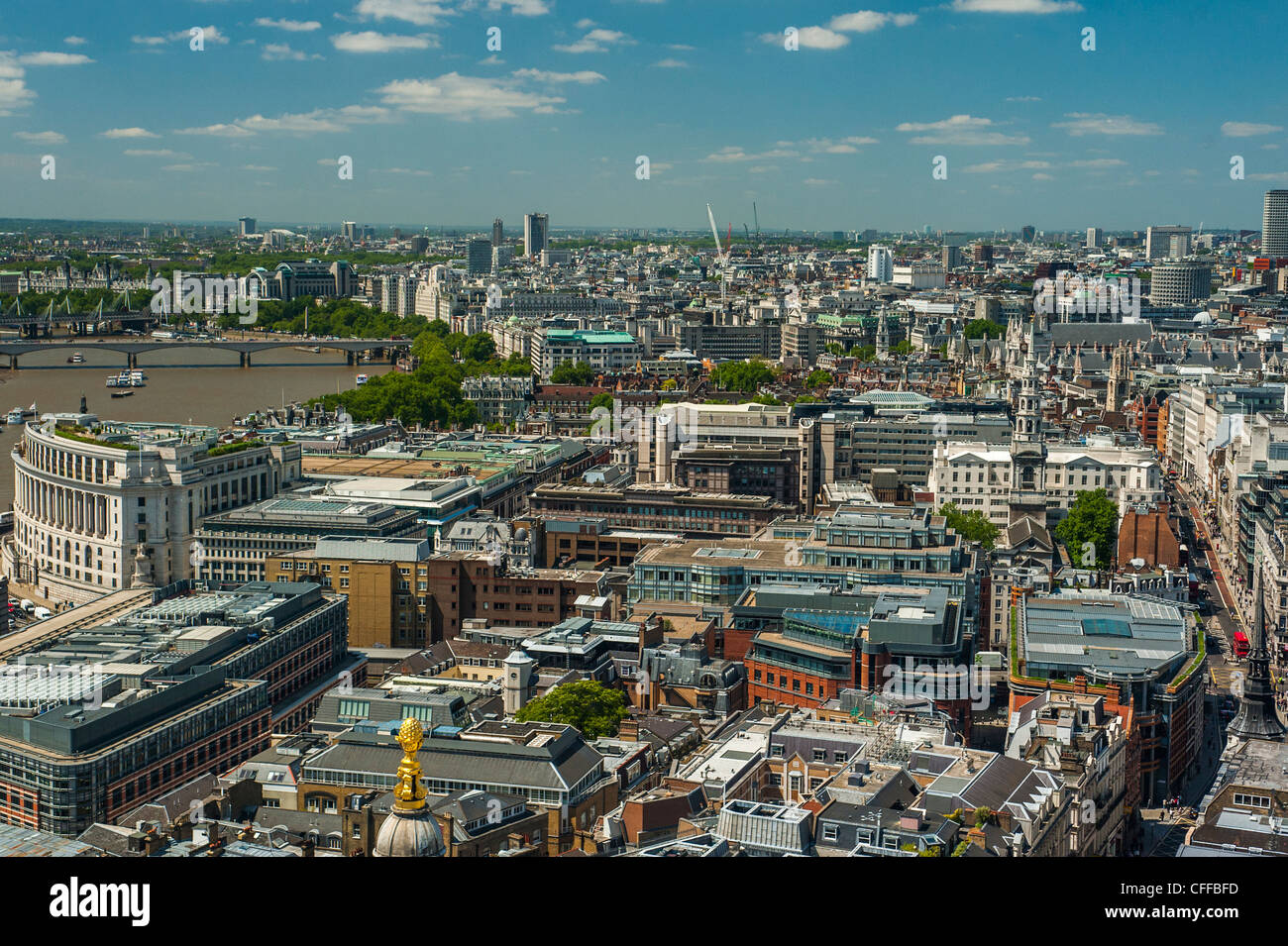 London, UK, Great Britain, Aerial Skyline, Panorama Cityscape, from St ...