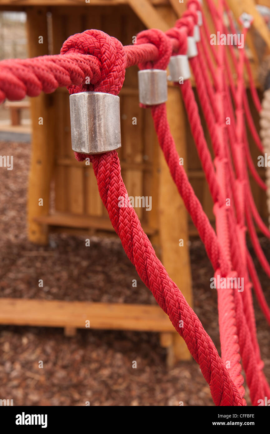 New strong safe secure rope bridge in ROSPA approved playground ...