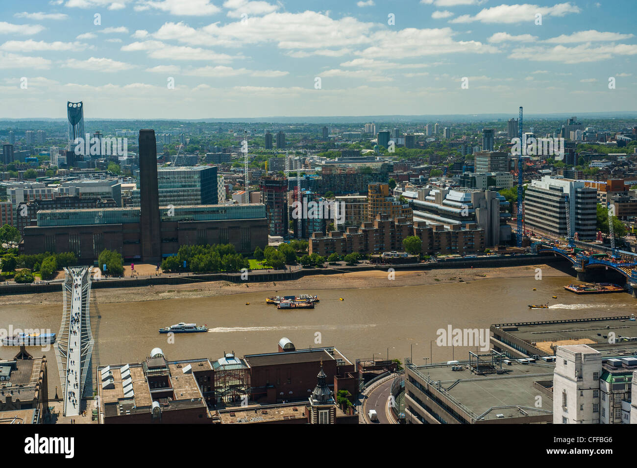 London, UK, Great Britain, Aerial Skyline, Panorama Cityscape, from St ...