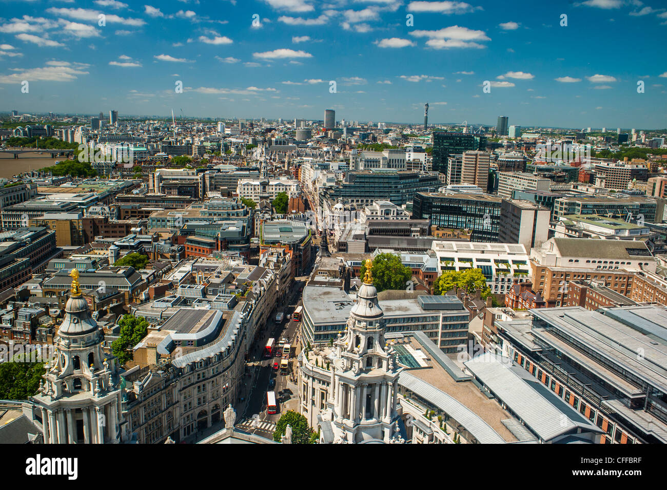 London, UK, Great Britain, Aerial Skyline, Panorama Cityscape, from St ...
