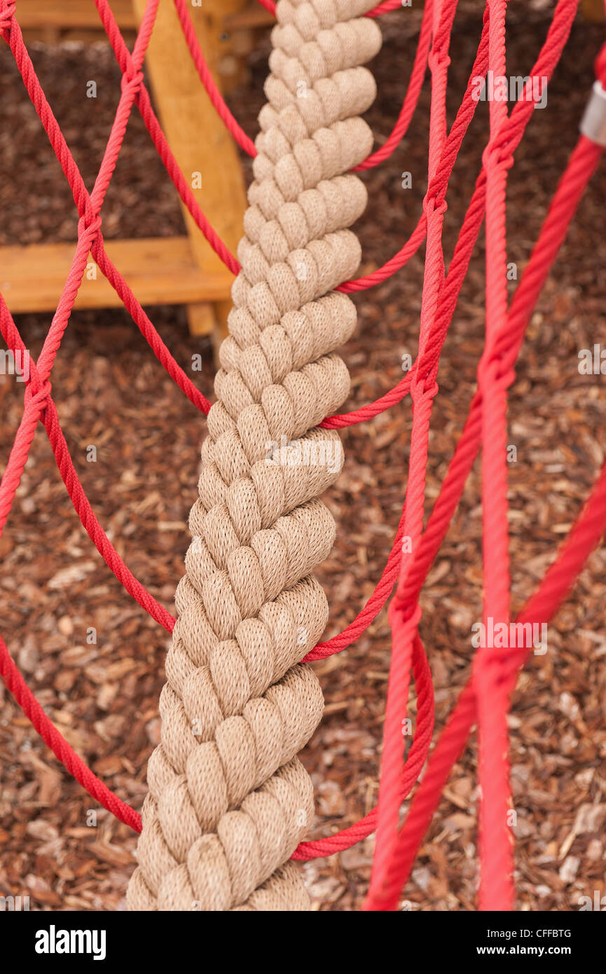 New strong safe secure rope bridge in ROSPA approved playground ...