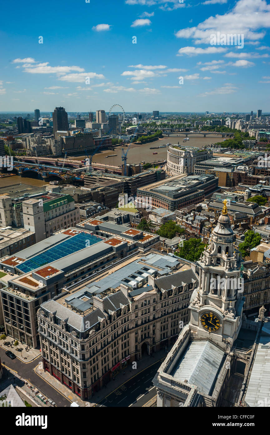 London, UK, Great Britain, Aerial Skyline, Panorama Cityscape, from St ...