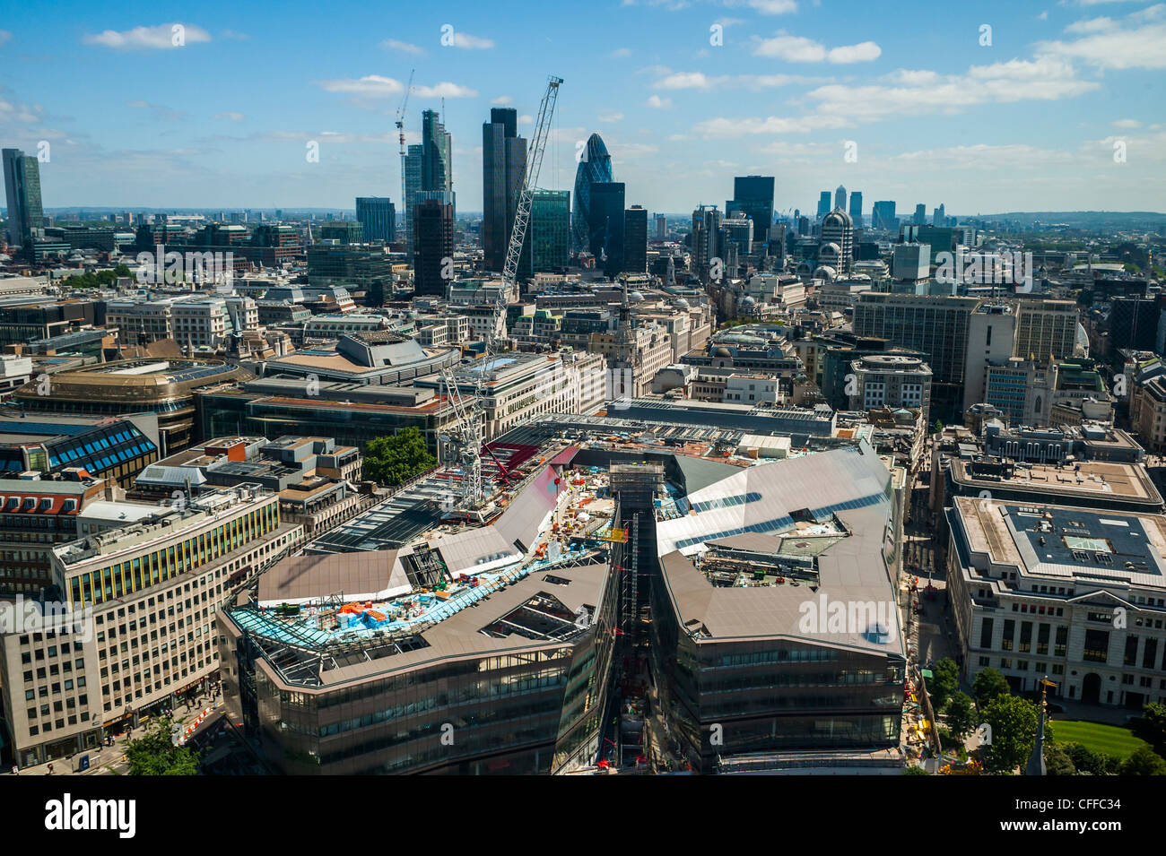London, UK, Great Britain, Aerial Skyline, Panorama Cityscape, from St ...