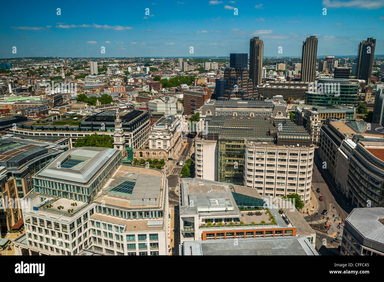 London, UK, Great Britain, Aerial Skyline, Panorama Cityscape,( from St ...