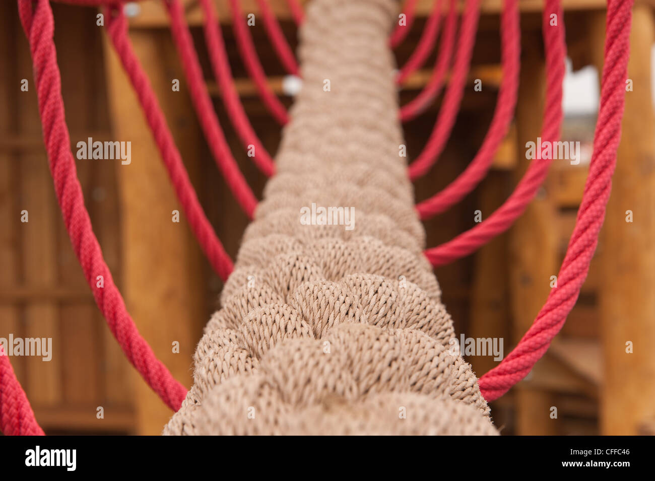 New strong safe secure rope bridge in ROSPA approved playground ...