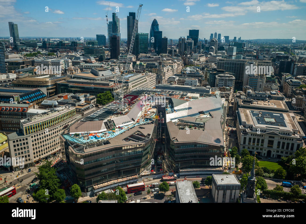 London, UK, Great Britain, Aerial Skyline, Panorama Cityscape, from St ...
