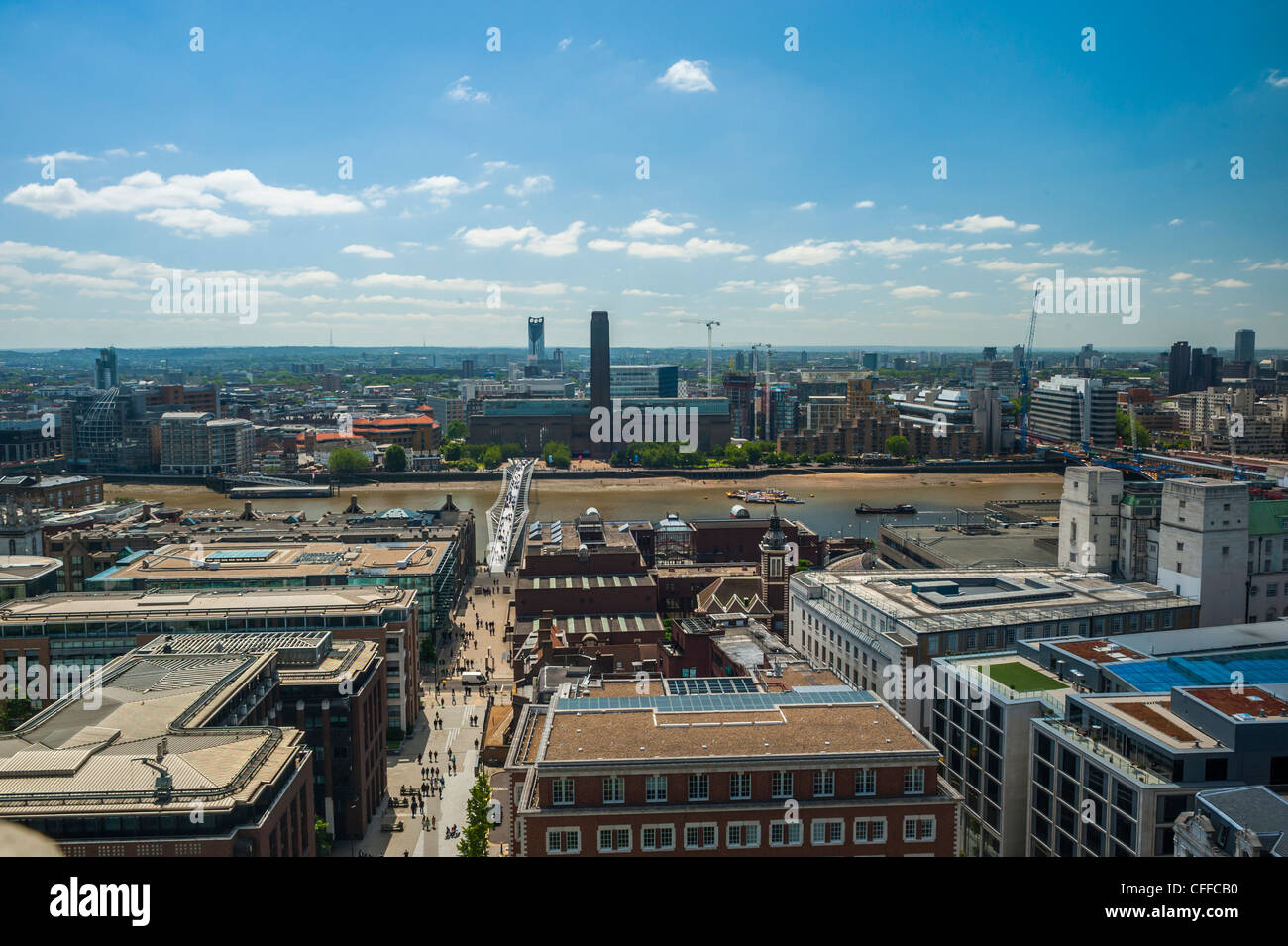 London, UK, Great Britain, Aerial Skyline, Panorama Cityscape, from St ...