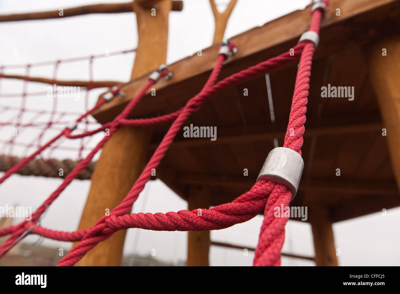 New strong safe secure rope bridge in ROSPA approved playground ...