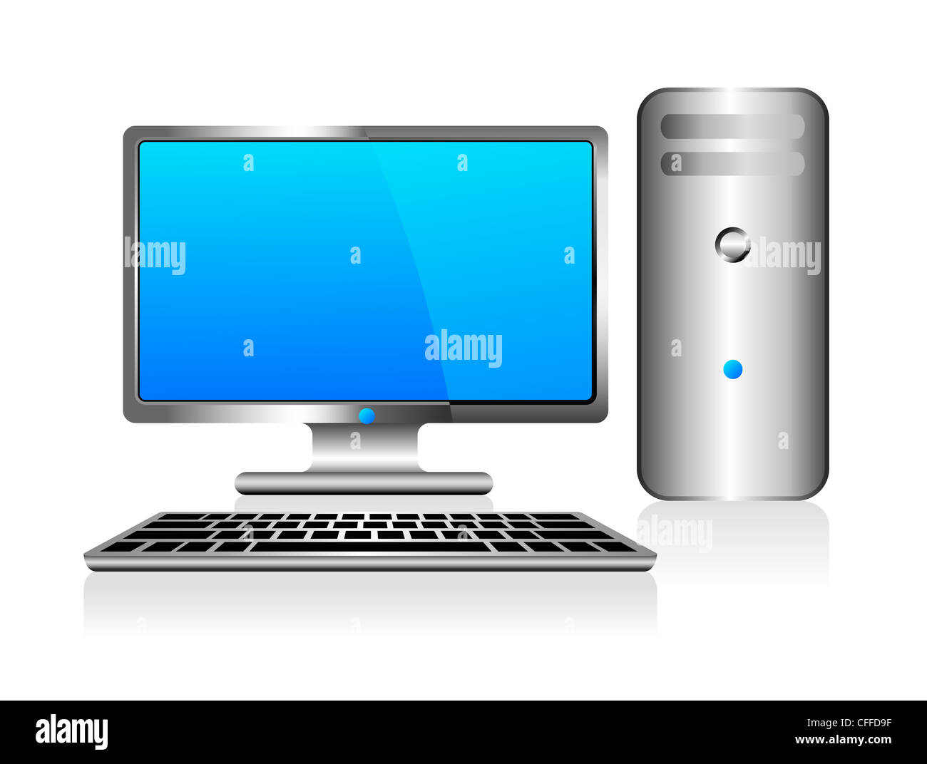 Desktop Tower Computers - Technology Electronics Stock Photo - Alamy