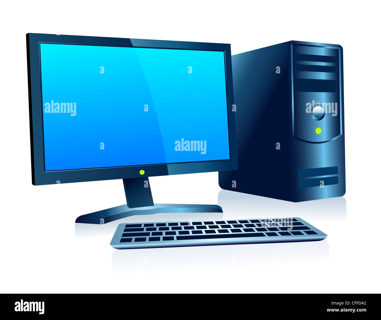 Desktop Tower Computer - Technology Electronics Stock Photo - Alamy