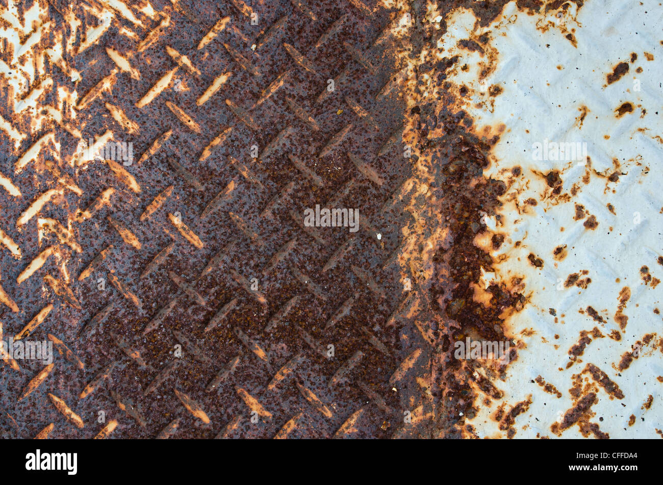 An old rusty steel floor Stock Photo - Alamy